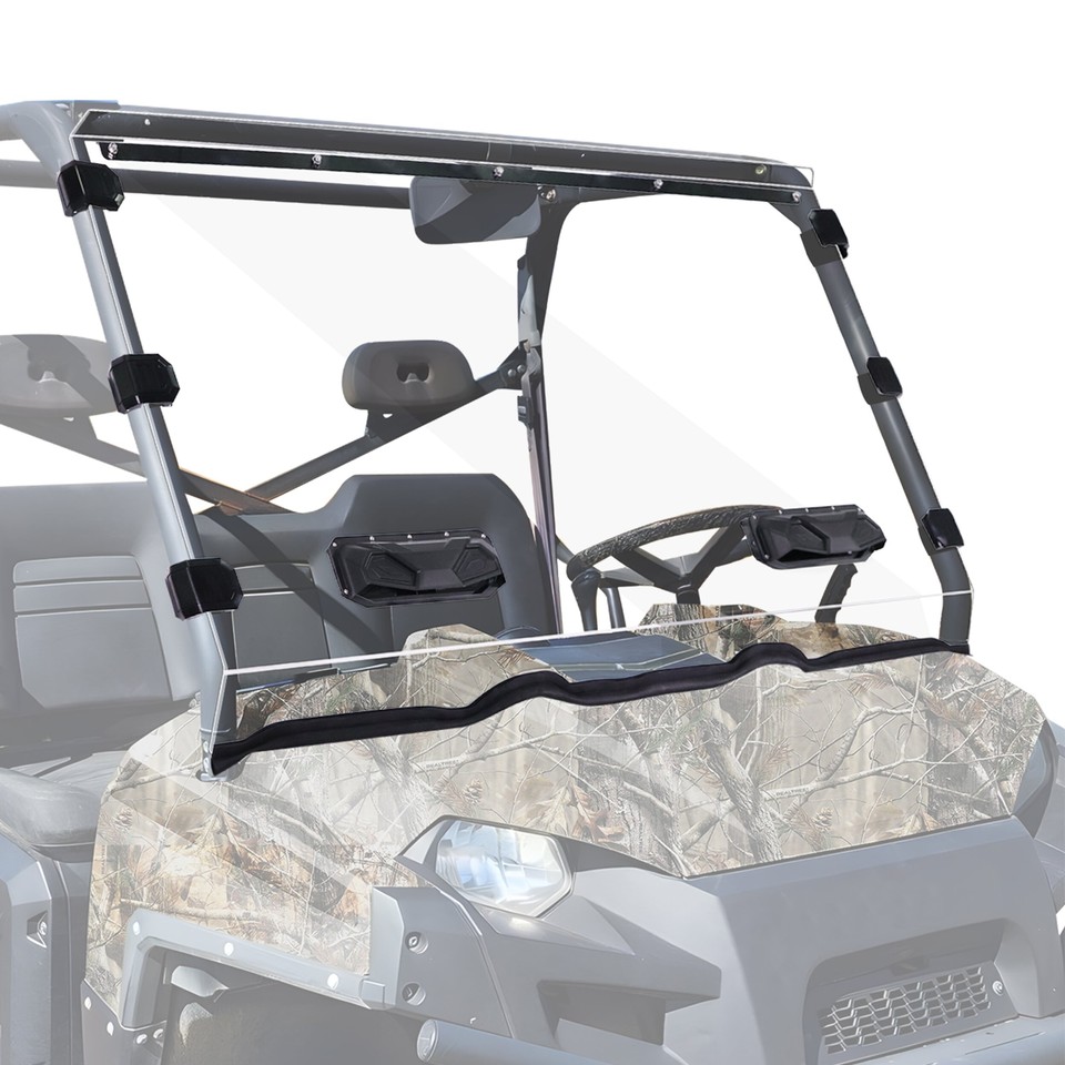 Vented Full Windshield PC For Polaris Ranger 800 6X6 2010-2016 Scratch ...