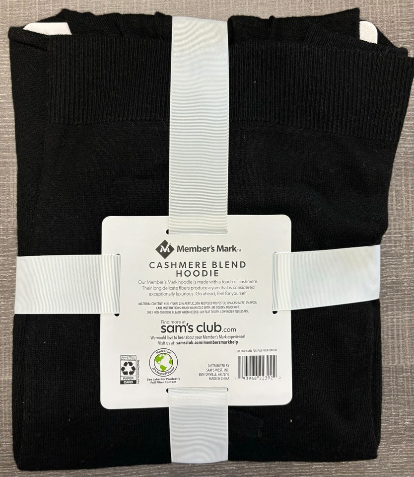 Member's Mark Cashmere Blend Hoodies - Multiple Colors & Sizes! - NWT ...