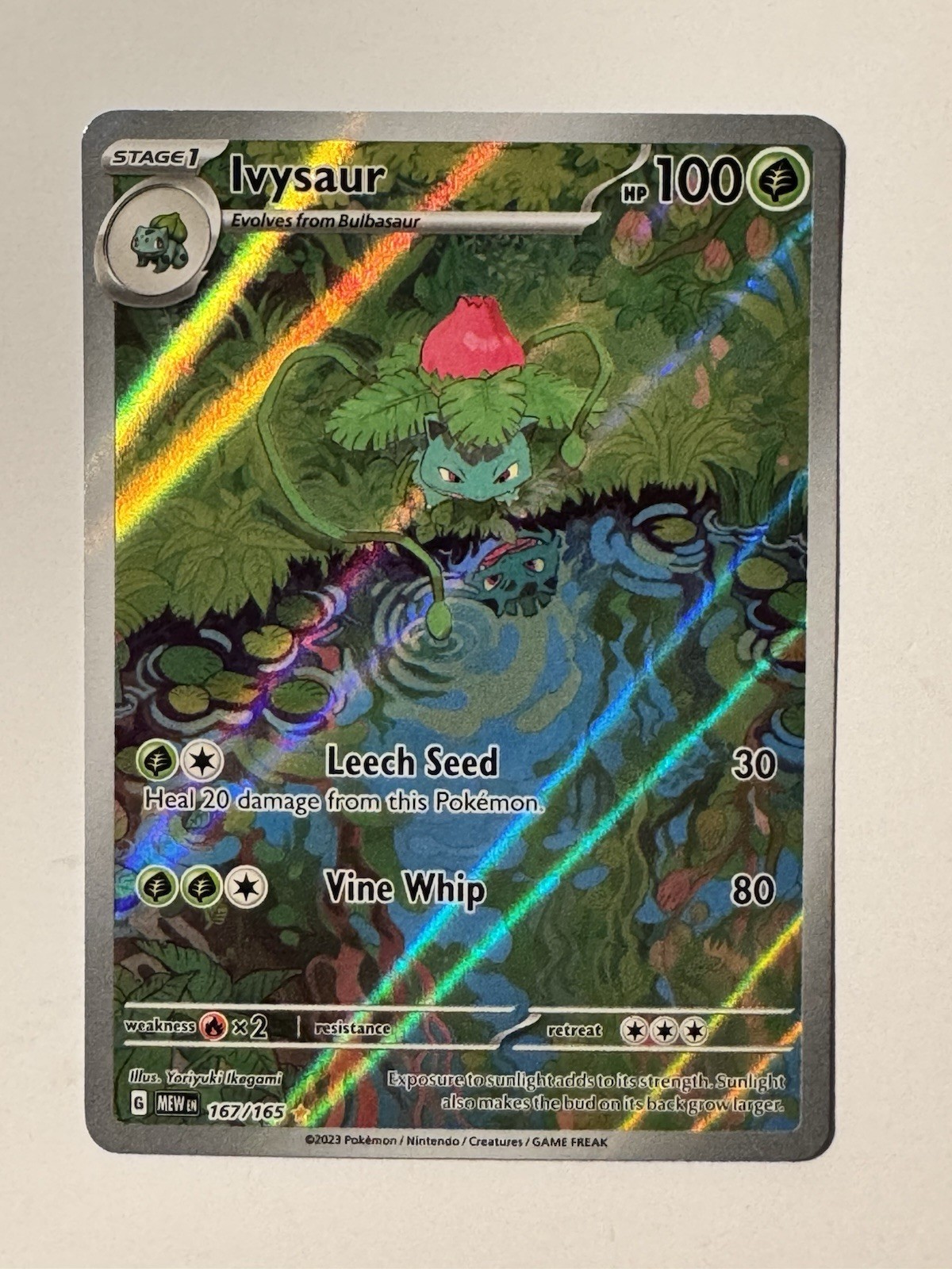 Ivysaur 2023 Scarlet & Violet: 151 #167/165 Illustration Rare Price ...