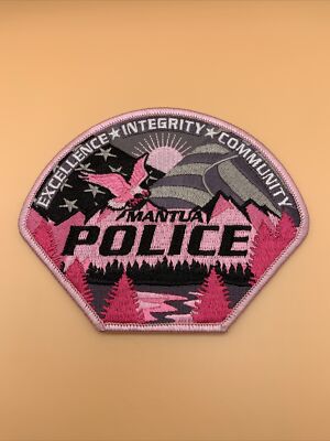 Mantua Utah UT Police Patch Pink Breast Cancer Awareness | eBay