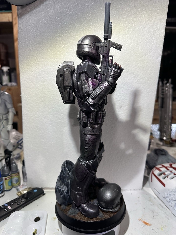 1/12 Scale 6” Halo ODST Elite Blood Splattered Spartan Statue (Made To ...