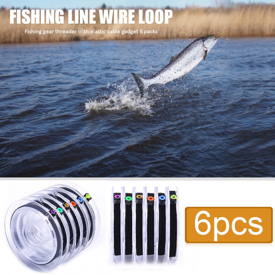 6pcs Fly Fishing Tippet Holder Leading Rope Fishing Wire Loop Leader ...