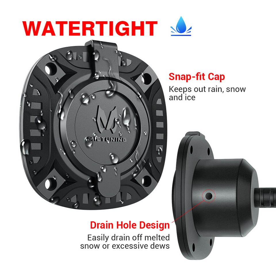 18" 125V 15Amp AC Plug Port Extension Cord Splitter Cables RV Trailer ...