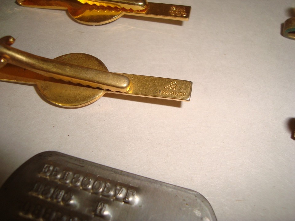 Vintage 1960s-1970s Vietnam War USMC Officer Dog Tags + Sharpshooter ...