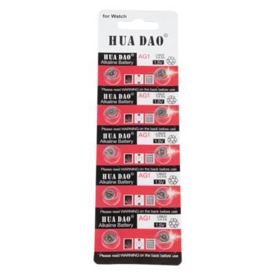 Up to 100-AG1 0% Hg BATTERY LR621 364A 1.5V ALKALINE BUTTON CELL ...