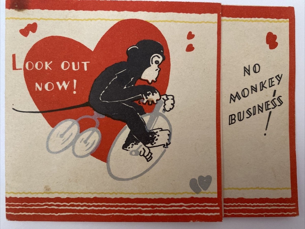 Valentine Monkey Template