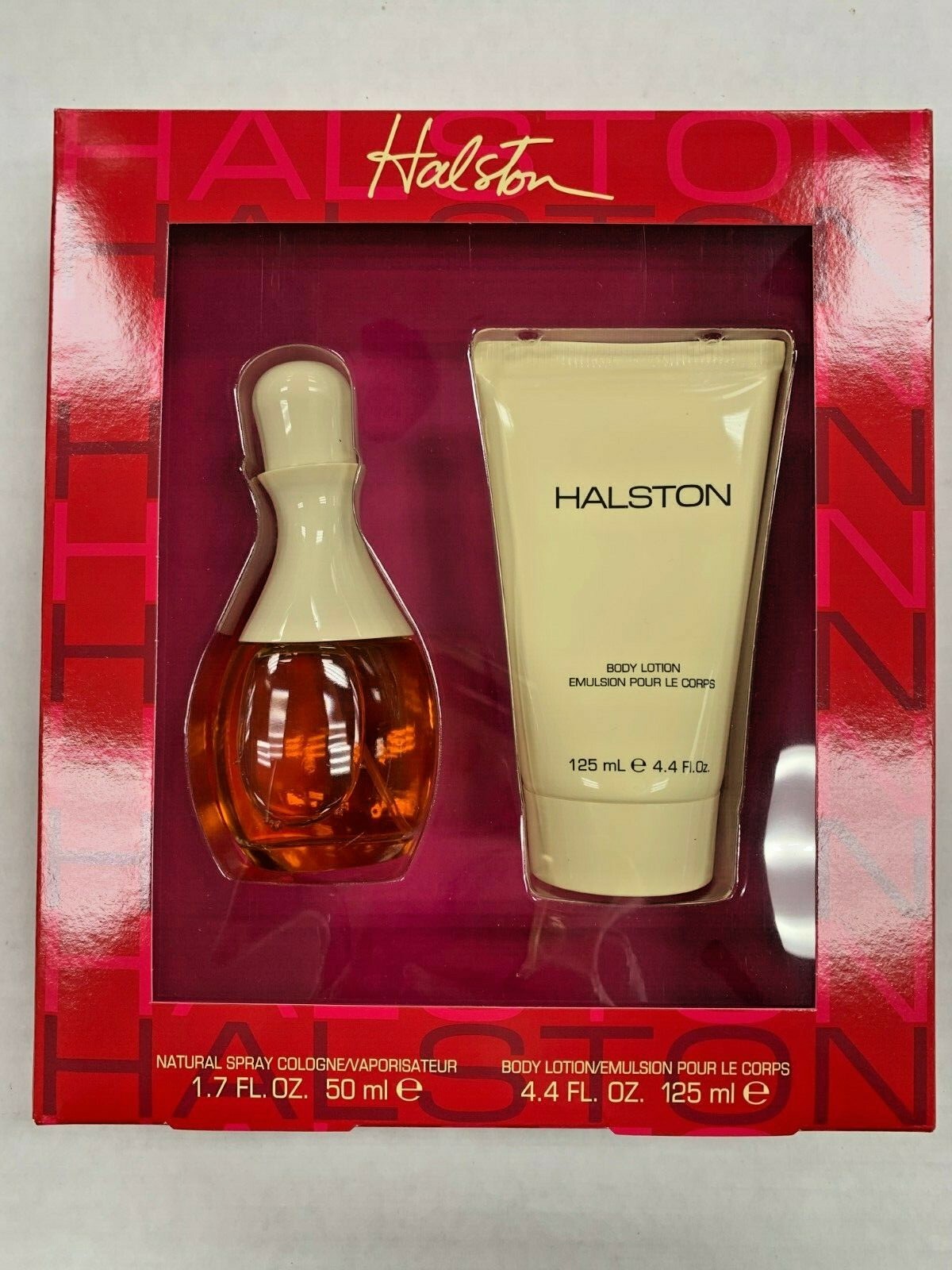 Halston 2 Pc.Gift Set( Cologne Spray 1.7 Oz & Body Lotion 4.4 Oz) FOR ...