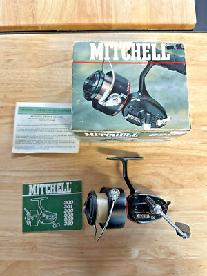 Vintage Mitchell 300 Fishing Reel With/ Box and Manual | eBay
