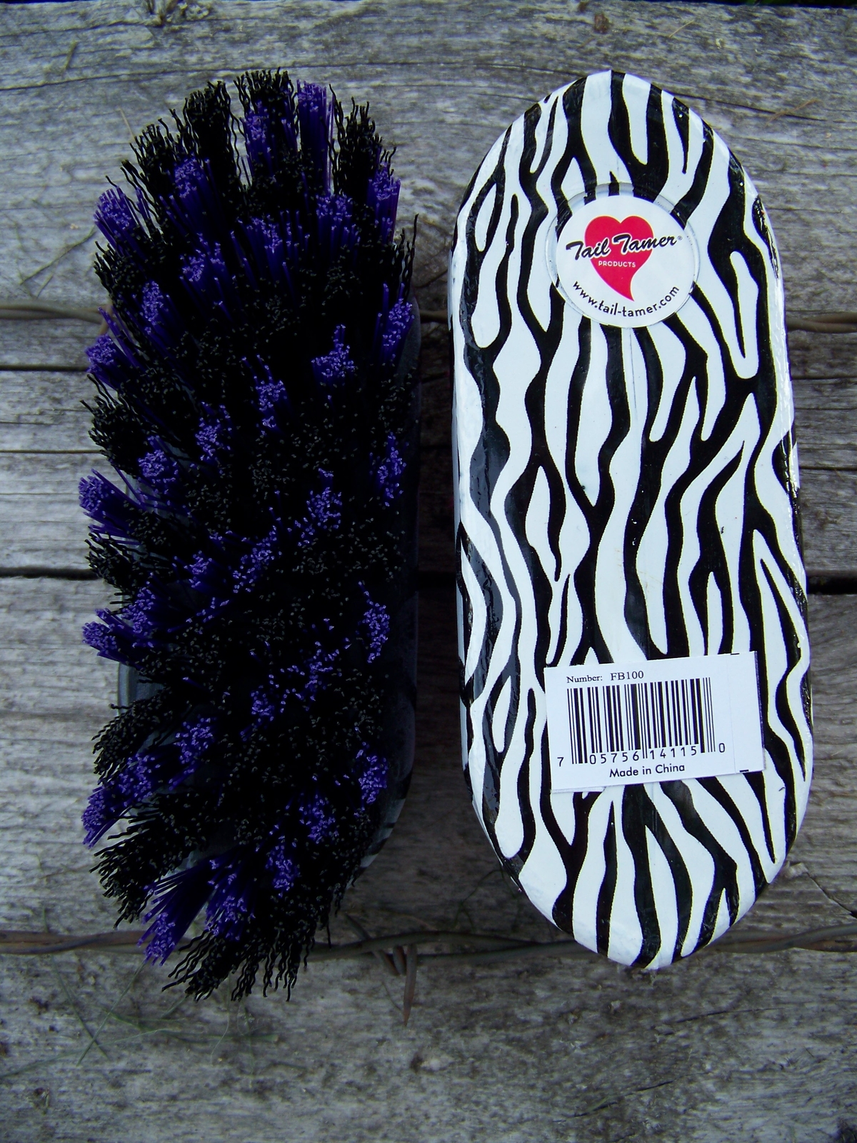 Brush - Synthetic Zebra (Assorted Colors) (Purple/Black) | eBay