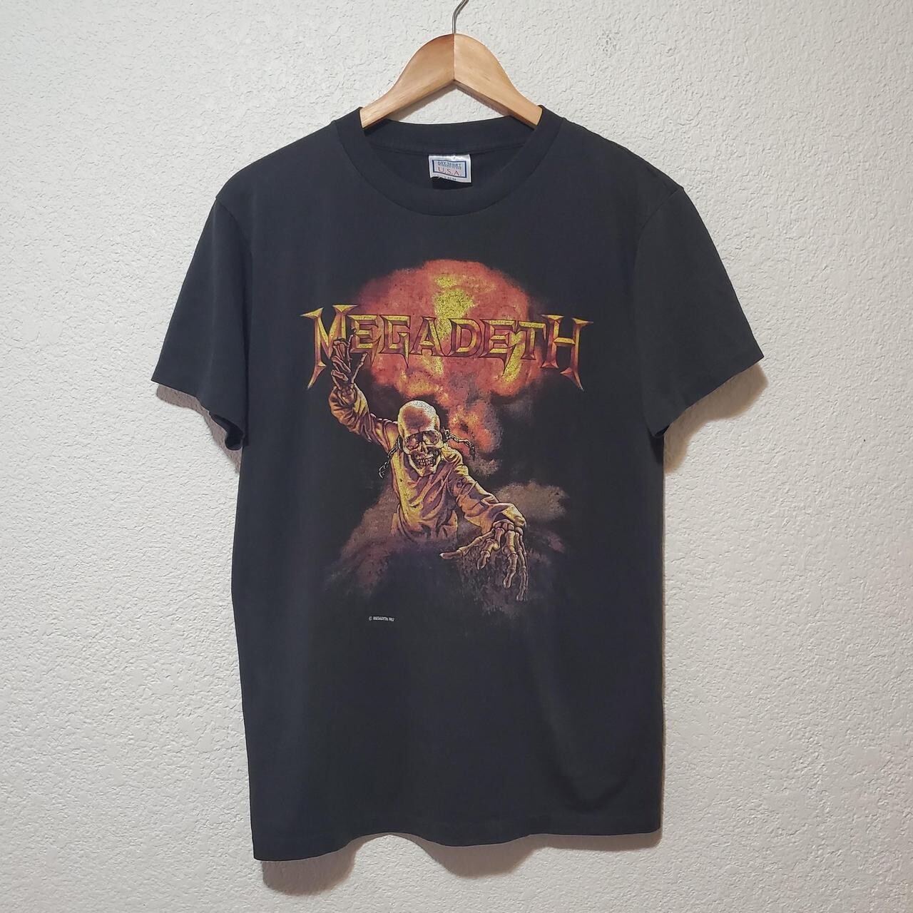 Vintage 1987 Megadeth Nuclear Explosion tour Tee / T-… - Gem