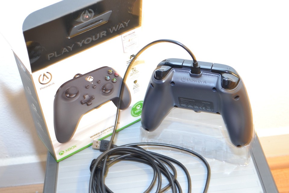 Wired Xbox Controller Power A 10ft USB cable color black Great ...