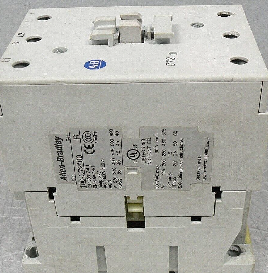 ALLEN BRADLEY 100-C72*00 CONTACTOR 100A 690V LOT/2 | eBay