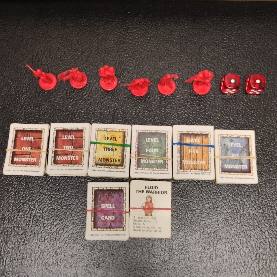 Vintage 1992 TSR The Classic DUNGEON! Board Game D&D Fantasy Complete ...