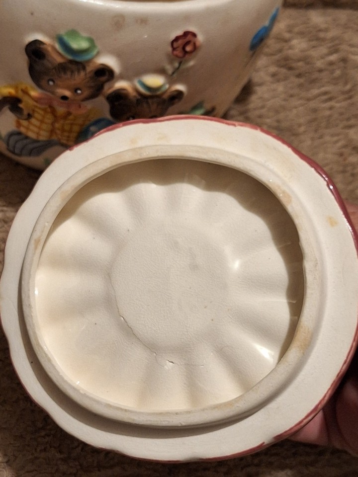 Vtg LIPPER AND MANN Three 3 Little Bears Cookie Jar Canister Treats ...