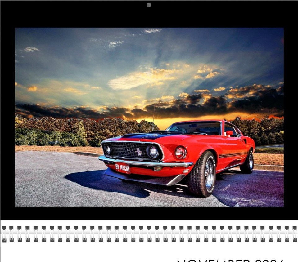 2026 Mustang Thunder Car Calendar - Start Any Month -Made in USA - Free ...