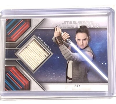 PACK FRESH 2023 Topps Star Wars Masterwork Rey Jacket Sourced Fabric ...