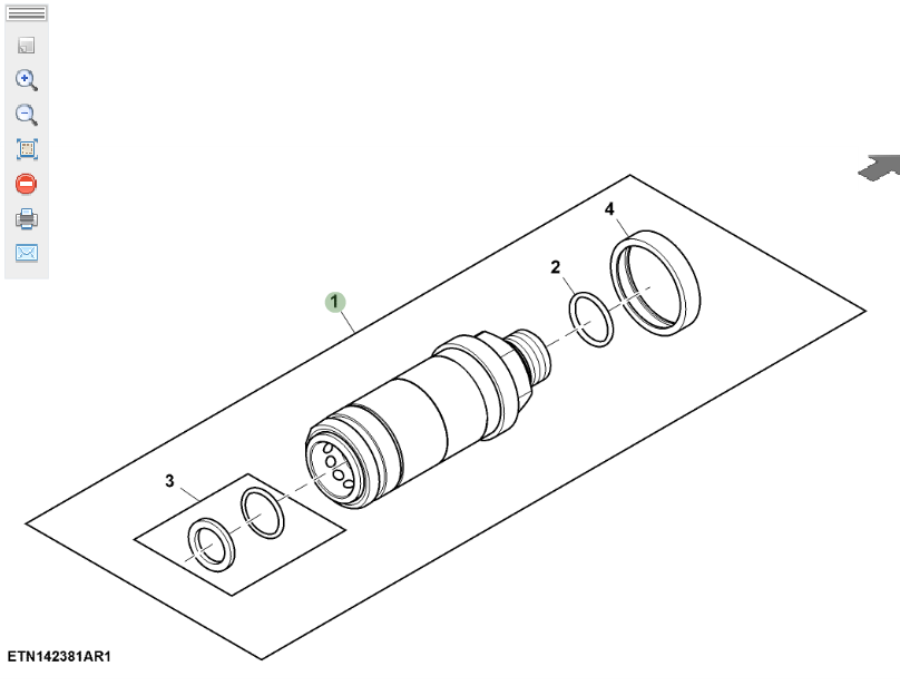 Genuine John Deere Tractor Quick Coupler Socket AL221083 6090MC 6090RC ...