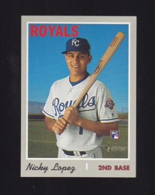 2019 Topps Heritage Nicholas Lopez Rookie #542 Kansas City Royals | eBay