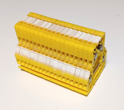 Allen Bradley 1492-H2Y Style H Yellow Terminal Block ( Lot of 18 ) | eBay