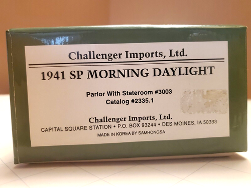Challenger Imports SP 1941 Morning Daylight Parlor with Stateroom - Cat ...