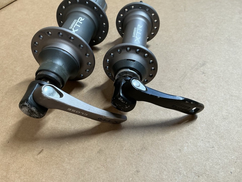 Shimano XTR Hub Set Front & Rear 32h 8/9 Speed HG Vintage MTB HB/FH ...