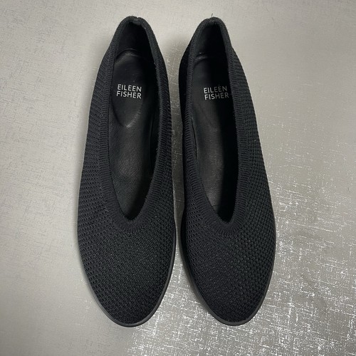 Eileen Fisher Heaven Stretch Knit Wedge Ballet Flat Shoes Womens Size 8 ...