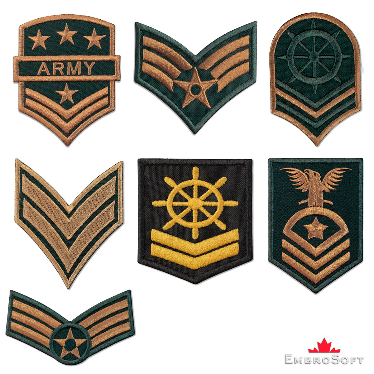 Army Rank Patches