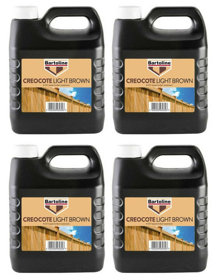 Creocote Creosote Oil Based Timber Shed Fence Trellis Stain Dark Light ...