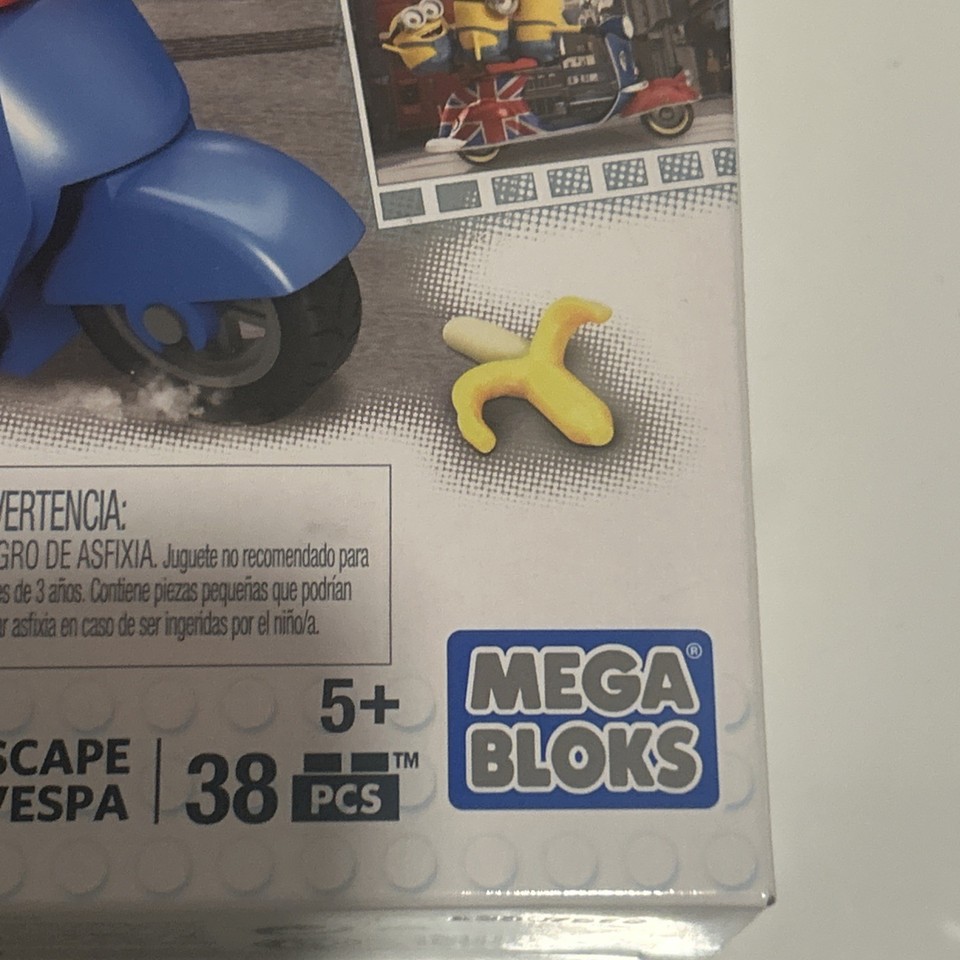 Minions Mega Bloks "Scooter Escape" 37 pcs Building Set. NEW SEALED ...