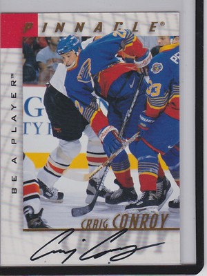 1997-98 BE A PLAYER CRAIG CONROY AUTOGRAPH AUTO BAP PINNACLE 59 BLUES ...