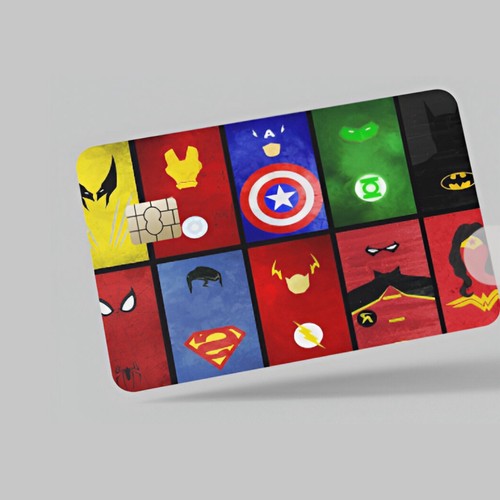New Superhero Debit/credit Card Sticker Skin | eBay