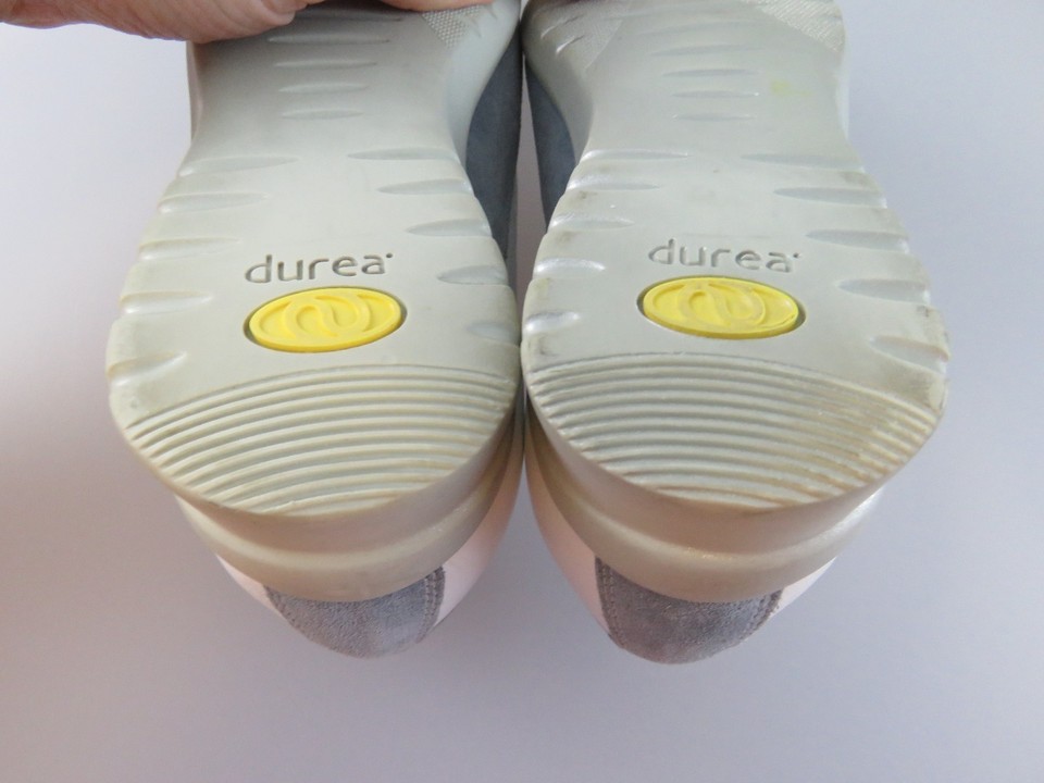 DUREA Gray Suede White Leather Lace Up Shoes Women's UK 3 US 5 | eBay