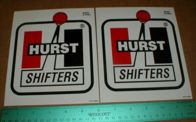 Hurst Shifter NOS new Hot Rod Nascar drag Racing decal Sticker lot LG ...