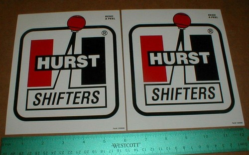 Hurst Shifter NOS new Hot Rod Nascar drag Racing decal Sticker lot LG ...