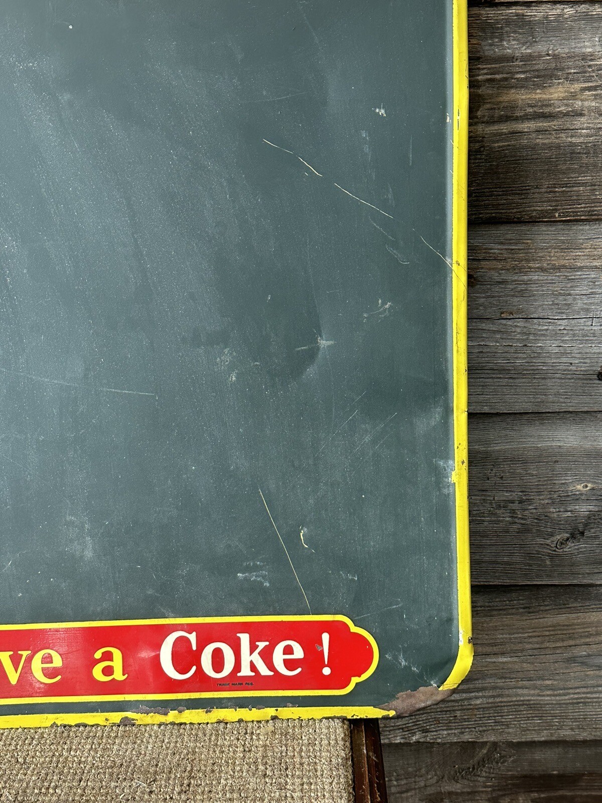 Vintage Coca Cola Advertising Sign Menu Board Chalk Board Sign | eBay
