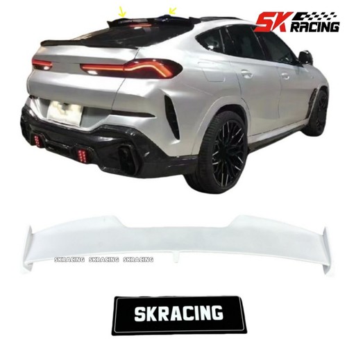 For 2020-2024 BMW X6M X6 Unpainted FRP Rear Trunk Spoiler Roof Wing ...