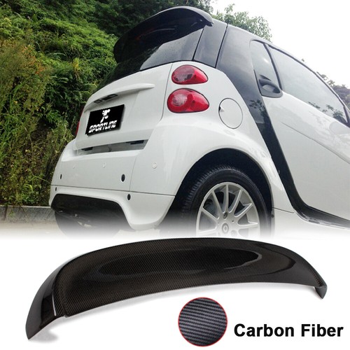 For Benz Smart Fortwo 2008-2013 Carbon Fiber Rear Window Roof Top Wing ...