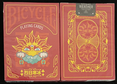 Bicycle Chilly Weather UV RED Ltd Sun & Ice Edition Playing Cards Rare ...