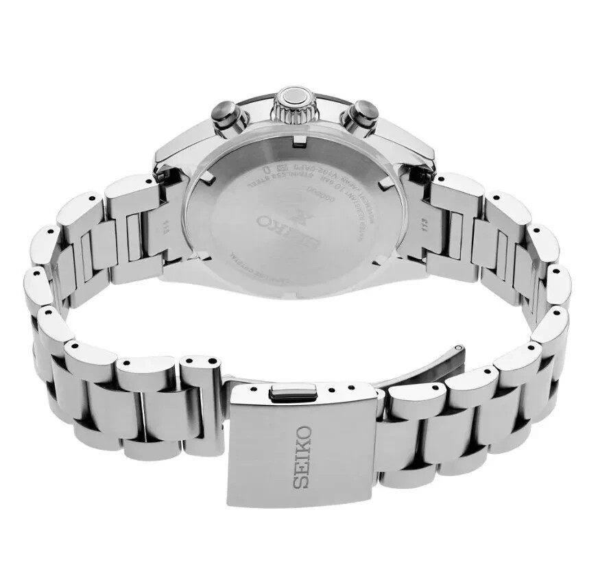 Seiko Speedtimer Solar Chronograph Blue Dial 41.1mm Watch SSC931 | eBay