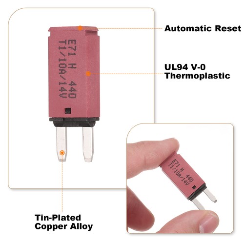 6 Pack 14V-30A Colorful ATC/ATO Automatic Narrow Mini Resettable Fuse ...