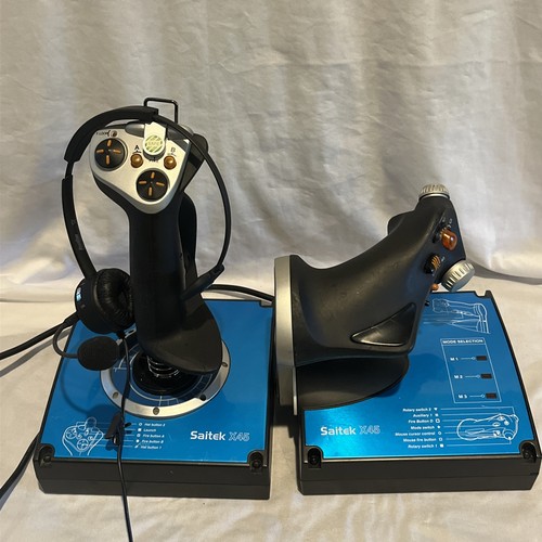 Saitek X45 Flight Simulator Throttle & Control Stick - UNTESTED | eBay