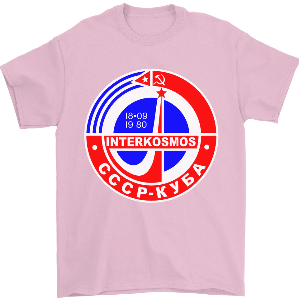INTERKOSMOS CCCP Soviet Space USSR Logo Mens T-Shirt 100% Cotton | eBay