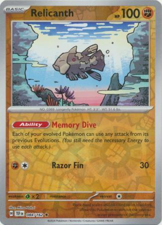 Relicanth 84/162 Reverse Holo | Temporal Forces | Pokemon Card | eBay