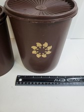 Vintage Tupperware Canisters Brown for sale| 59 ads for used Vintage ...