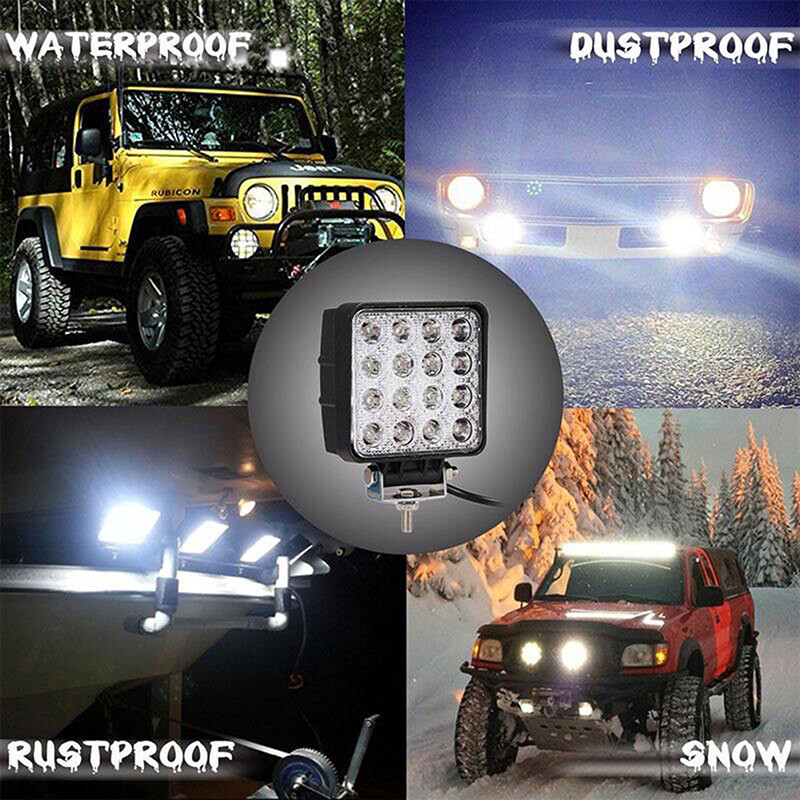 4 Inch 48W LED Work Light Truck OffRoad Tractor Spot Lights 12V 24V ...