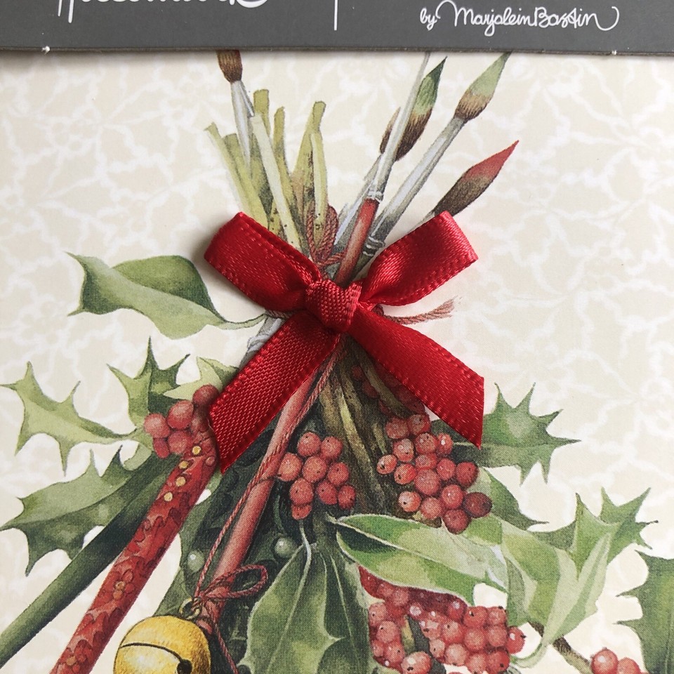 HALLMARK Boxed 12 CHRISTMAS CARDS Natures Sketchbook MARJOLEIN BASTIN ...