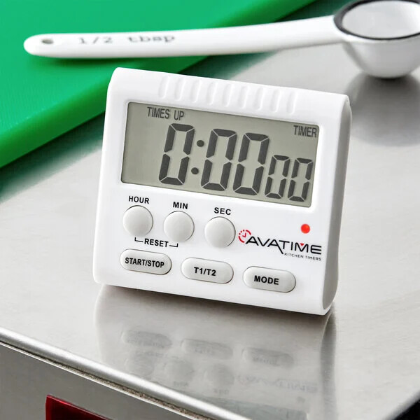 AvaTime Digital Dual Event 24 Hour Kitchen Timer with Clock | eBay