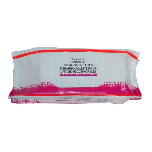 Cardinal Health Personal Cleansing Wipe 9 x 13" 2AWU-96 6 Pack 576 ...
