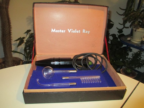 Vintage Tesla Violet Ray MASTER Working Tested 3 Electrodes ...