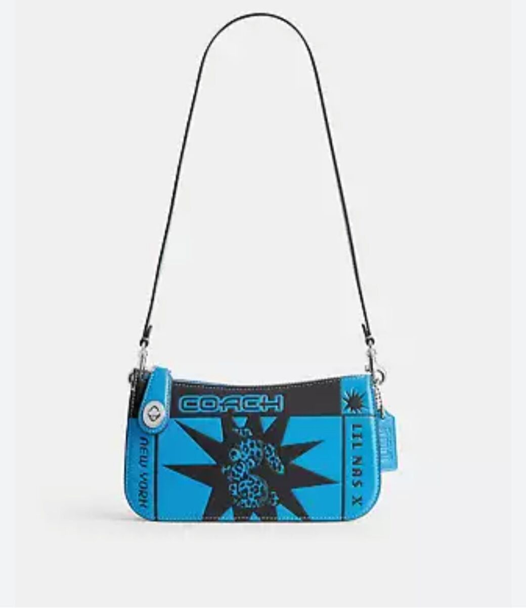 COACH X THE LIL NAS X DROP PEN SHOULDER BAG IN SIGNATURE COACH X THE LIL NAS X DROP PEN SHOULDER BAG IN SIGNATURE